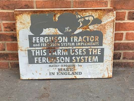Metal Made Ferguson Tractor Sign | Saturday 4th & Sunday 5th November ...