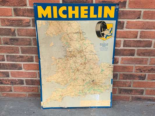 Tin Michelin Map Sign | Saturday 4th & Sunday 5th November Automobilia ...