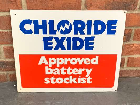 Chloride Exide Stockist Aluminium Sign | Saturday 4th & Sunday 5th ...