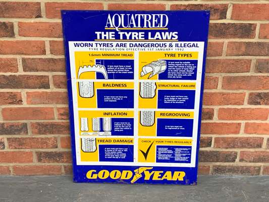 Goodyear Tin The Tyre Laws Sign | Saturday 4th & Sunday 5th November ...