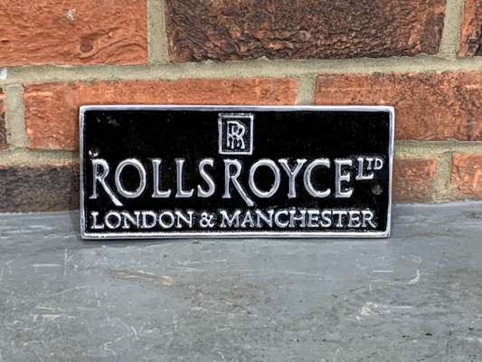 Aluminium Rolls Royce London and Manchester Sign | Saturday 4th ...