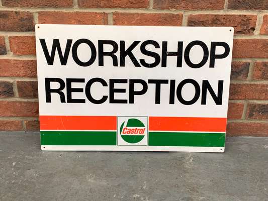 Castrol Workshop Reception Plastic Sign | Saturday 4th & Sunday 5th ...