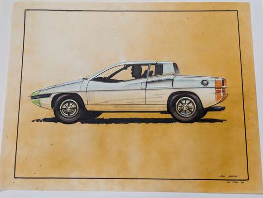 BMC Mid-Engine Concept | Saturday 4th November Design drawings by John ...