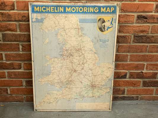 Tin Michelin Motoring Map Sign | Saturday 27th & Sunday 28th January ...
