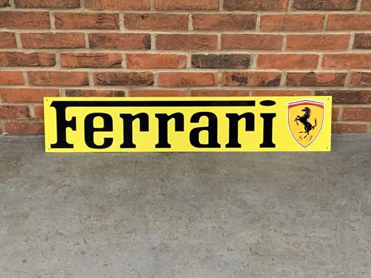 Ferrari Metal Sign | Saturday 27th & Sunday 28th January Automobilia ...