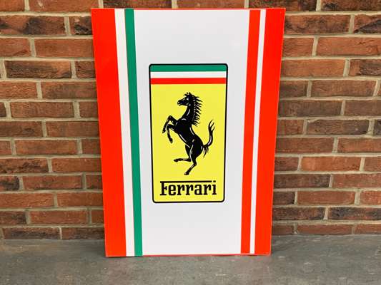 Ferrari Metal Sign | Saturday 27th & Sunday 28th January Automobilia ...