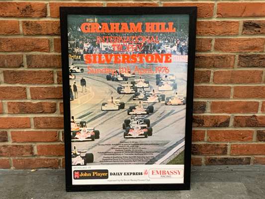 Original 1976 Framed Silverstone Poster | Saturday 27th & Sunday 28th ...