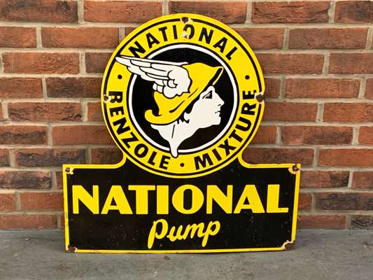 National Benzole Mixture Enamel Sign | Saturday 27th & Sunday 28th ...