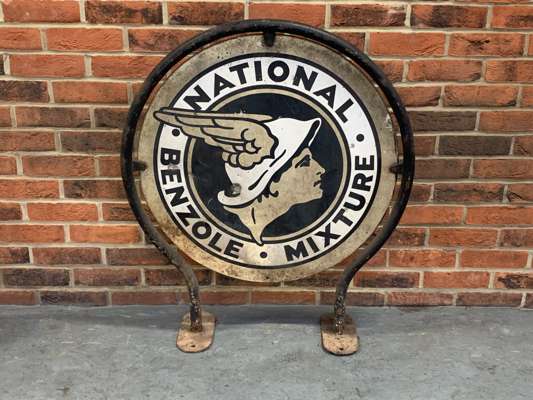 Large National Benzole Wall Hanging Sign | Saturday 27th & Sunday 28th ...