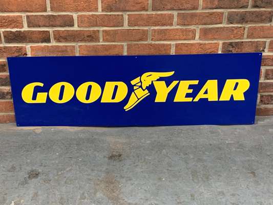 Metal Goodyear Sign | Saturday 27th & Sunday 28th January Automobilia ...