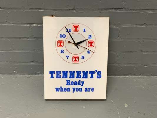 Perspex Tennants Ready When You Are Electric Clock | Saturday 27th ...
