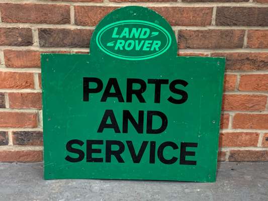 Metal Made Land Rover Parts and Service Sign | Saturday 27th & Sunday ...
