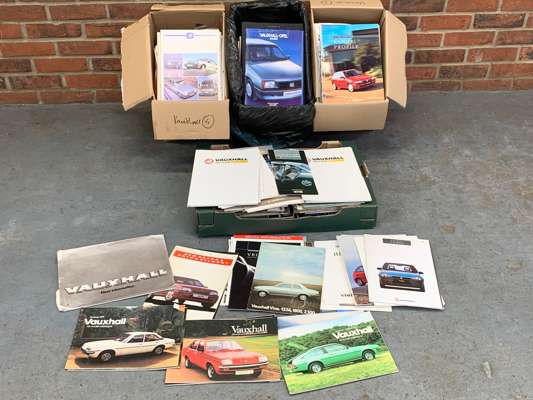 Four Boxes of Mainly Vauxhall Literature | Saturday 27th & Sunday 28th ...