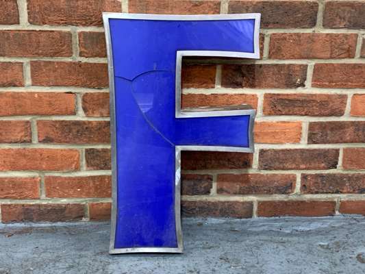 Illuminated “F” Sign a/f | 6th & 7th April Automobilia | Anglia Car ...