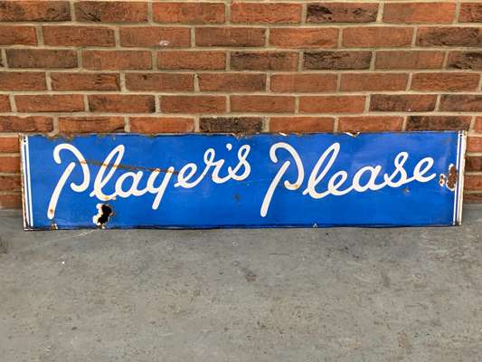 Players Please Enamel Sign | 6th & 7th April Automobilia | Anglia Car ...