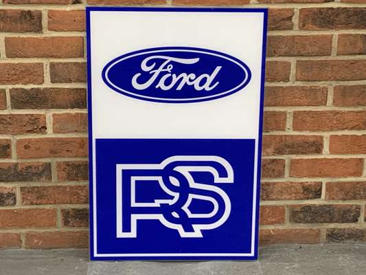 Ford RS Perspex Sign | 6th & 7th April Automobilia | Anglia Car Auctions