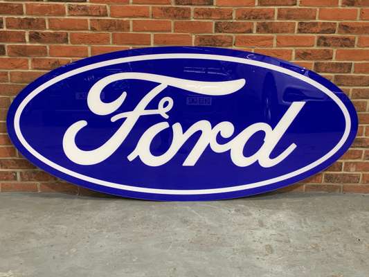 Extremely Large Ford Emblem Perspex Sign | 6th & 7th April Automobilia ...