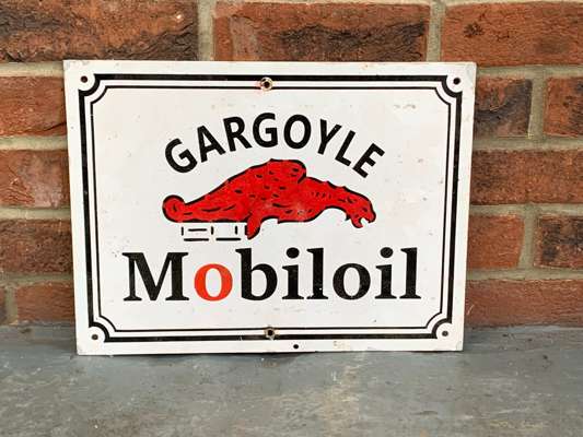 Gargoyle Mobiloil Aluminium Made Sign | 6th & 7th April Automobilia ...