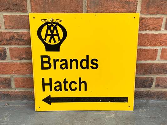 AA Brands Hatch Directional Sign | 6th & 7th April Automobilia | Anglia ...