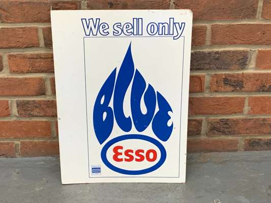 We Sell Only Esso Blue Flange Sign | 6th & 7th April Automobilia ...