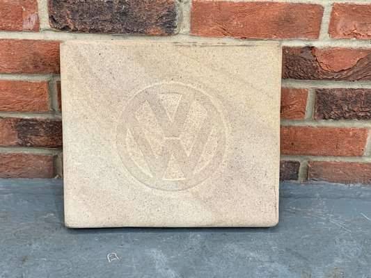 Carved Stone VW Emblem Tile | 6th & 7th April Automobilia | Anglia Car ...