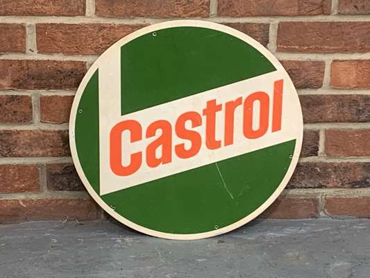 Castrol Aluminium Circular Sign | 22nd & 23rd June Automobilia | Anglia ...