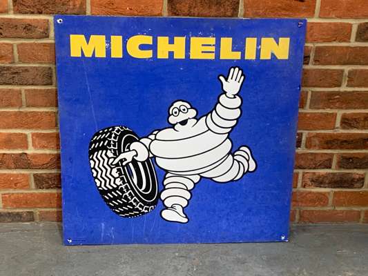 Michelin Running Man Aluminium Sign | 22nd & 23rd June Automobilia ...