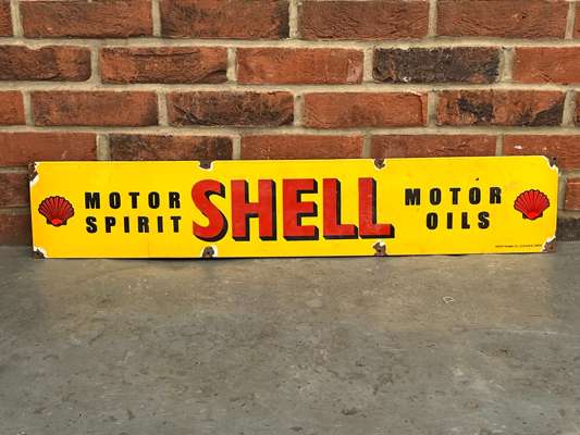 Shell Motor Spirit Enamel Sign | 22nd & 23rd June Automobilia | Anglia ...