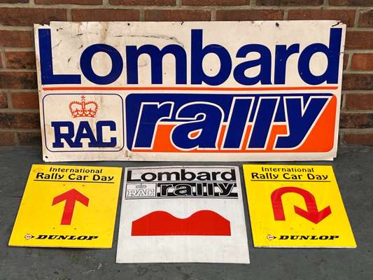 Two Lombard Rally Signs and Two Dunlop Signs (4) | 24th & 25th August ...