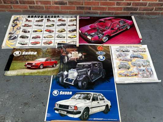 Classic Skoda Posters | 24th & 25th August Automobilia | Anglia Car ...