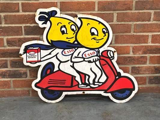 Mr and Mrs Drip On A Scooter Enamel Sign | 24th & 25th August ...