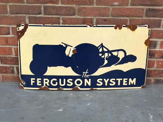 The Ferguson System Enamel Sign | 24th & 25th August Automobilia ...