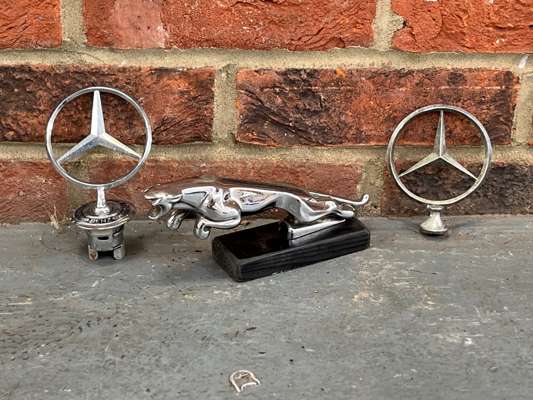 Jaguar Car Mascot and Two Mercedes Mascots (3) | 24th & 25th August ...