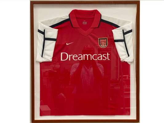 ARSENAL 1999-2000 signed and framed shirt | Saturday 31st August Luxury ...