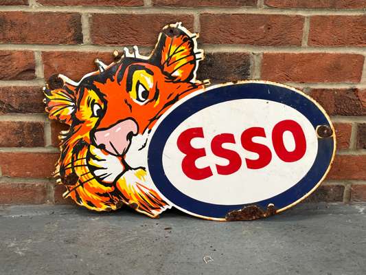 Esso Tiger Sign | Sat 2nd & Sun 3rd November Automobilia | Anglia Car ...