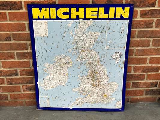 Tin Michelin Map Sign | Sat 2nd & Sun 3rd November Automobilia | Anglia ...