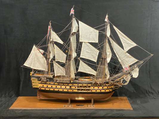 HMS VICTORY first-rate ship-of-the-line scratch built model | Sat 7th ...