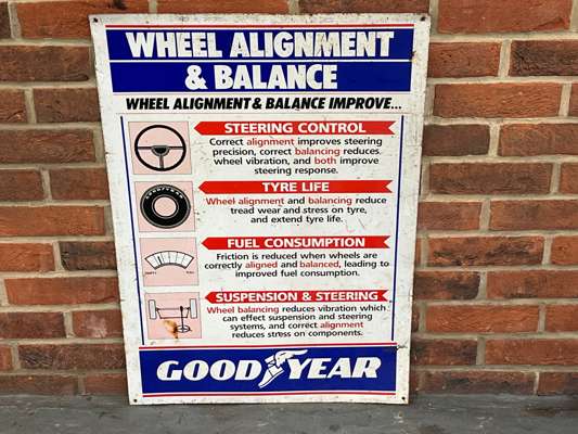 Goodyear Alignment and Balance Tin Sign | Sat 25th January Automobilia ...
