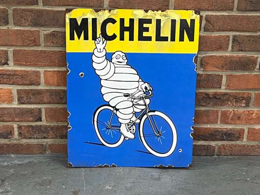 Michelin Cycle Tyre's Enamel Sign | Sat 25th January Automobilia ...