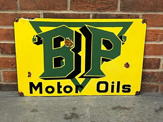 BP Motor Oils Enamel Sign | Sat 25th January Automobilia | Anglia Car ...