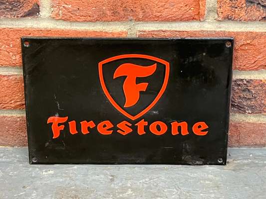 Firestone Enamel Sign | Sat 25th January Automobilia | Anglia Car Auctions