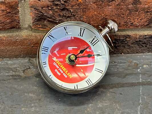Bullseye Modern Michelin Clock | Sat 5th April Automobilia | Anglia Car ...
