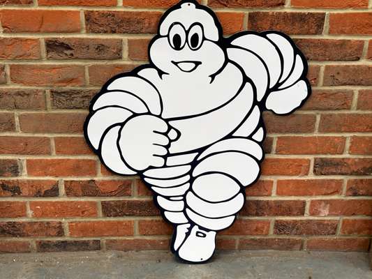 Michelin Running Man Metal Sign | Sat 5th April Automobilia | Anglia ...