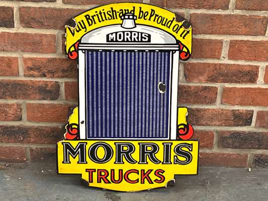 Morris Trucks Enamel Sign | Sat 5th April Automobilia | Anglia Car Auctions