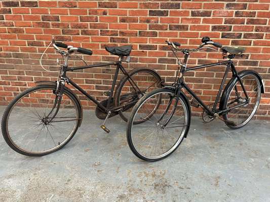 Two Vintage Bicycles With Rod Brakes | Sat 5th April Automobilia ...