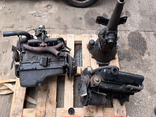 Two Ford Pre Crossflow Engines and Cortina/Anglia 4 Speed Gearbox | Sat ...