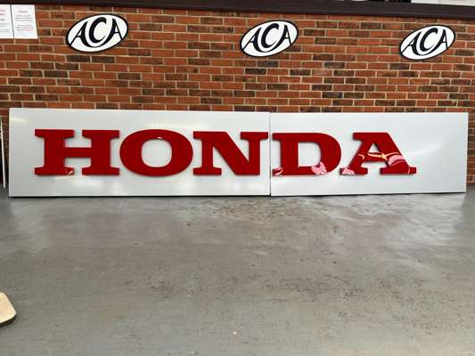 Extremely Large Two Piece Honda Dealership Sign | Sat 14th June ...