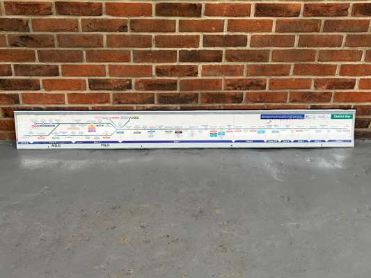 District Line London Underground Map | Sat 14th June Automobilia | Anglia Car Auctions