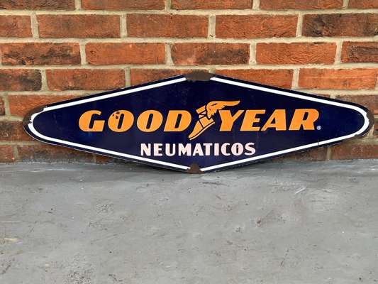 Goodyear Neumaticos Metal Sign | Sat 14th June Automobilia | Anglia Car ...