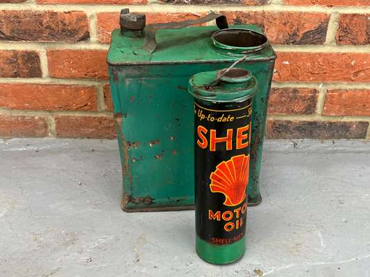Rare BP Duo Can With Shell Insert | Sat 14th June Automobilia | Anglia ...